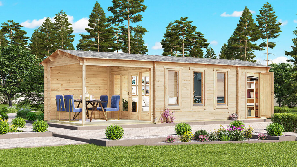 Puidust aiamajad veranda või terrassiga. Aiamaja24