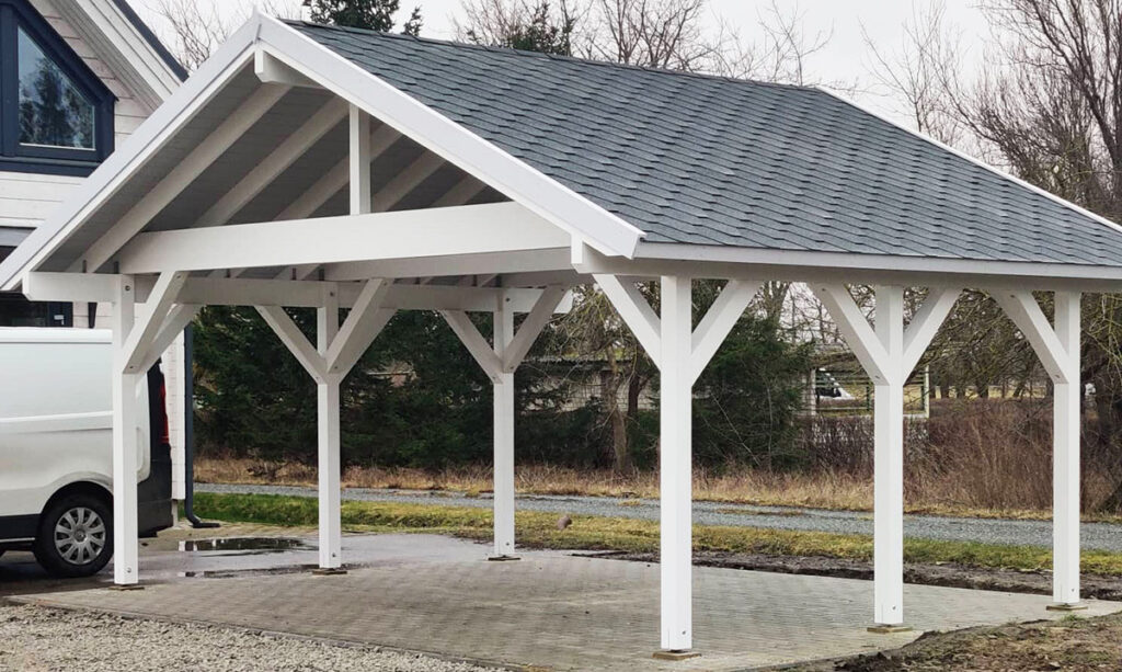 Kaks uut puidust autovarjualust - Aiamaja24 - aiamajad - müük ja ehitus