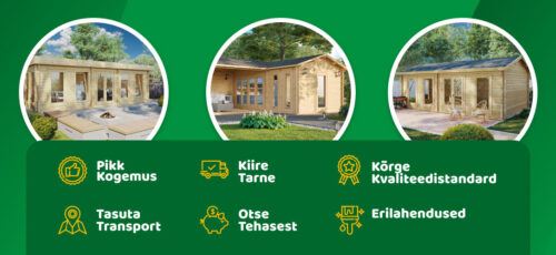 Saunamajad. Puidust saunamajade müük. Valmis saunamaja. Aiamaja24